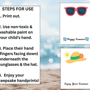 Summer Handprint Art for Kids and Toddlers, Handprint Craft for Summer ...