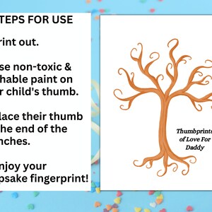 Father's Day Fingerprint Art, DIY Fingerprint Art, Fingerprint Craft ...