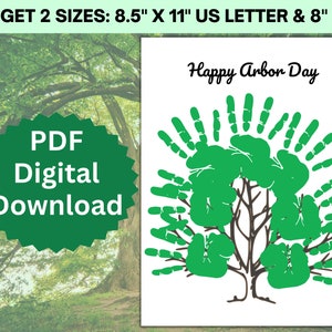 Arbor Day Handprint Art for Kids and Toddlers, Handprint Craft for ...