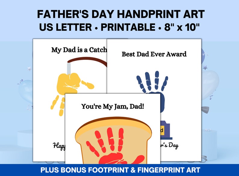 Father's Day Handprint, Father's Day Handprint Craft, Father's Day ...