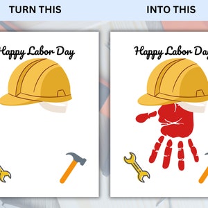 Labor Day Handprint Art for Kids and Toddlers, Handprint Craft for ...