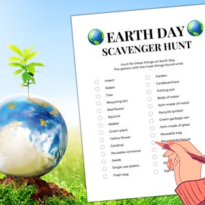 Earth Day Scavenger Hunt, Earth Day Printable, Earth Day Activities ...