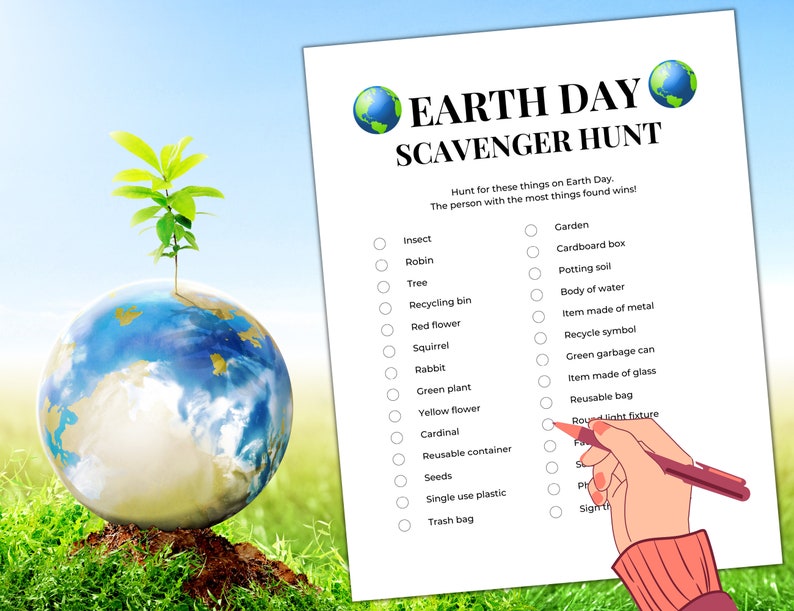 Earth Day Scavenger Hunt, Earth Day Printable, Earth Day Activities ...