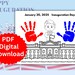 Inauguration Day Handprint Art, Fingerprint Art, Kids and Toddlers ...