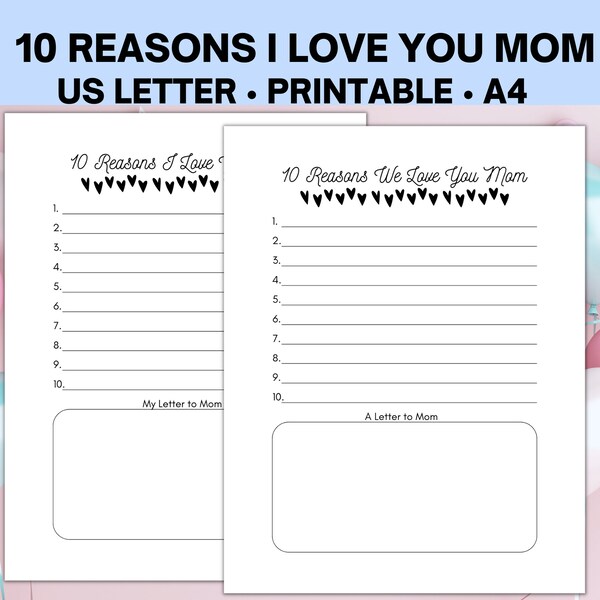 Reasons We Love You - Etsy