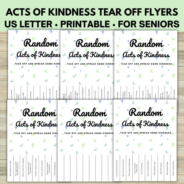 Random Acts of Kindness Cards - Etsy