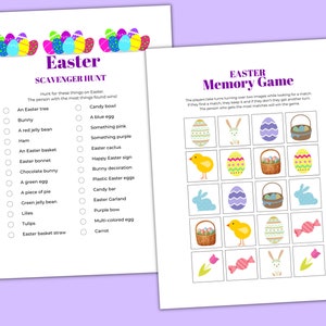 Printable Easter Games, Easter Dice Game, Easter Games for Kids and ...