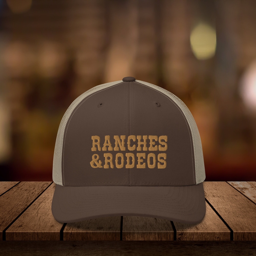 Ranches & Rodeos Trucker Cap - Available in Brown or Pink - Etsy