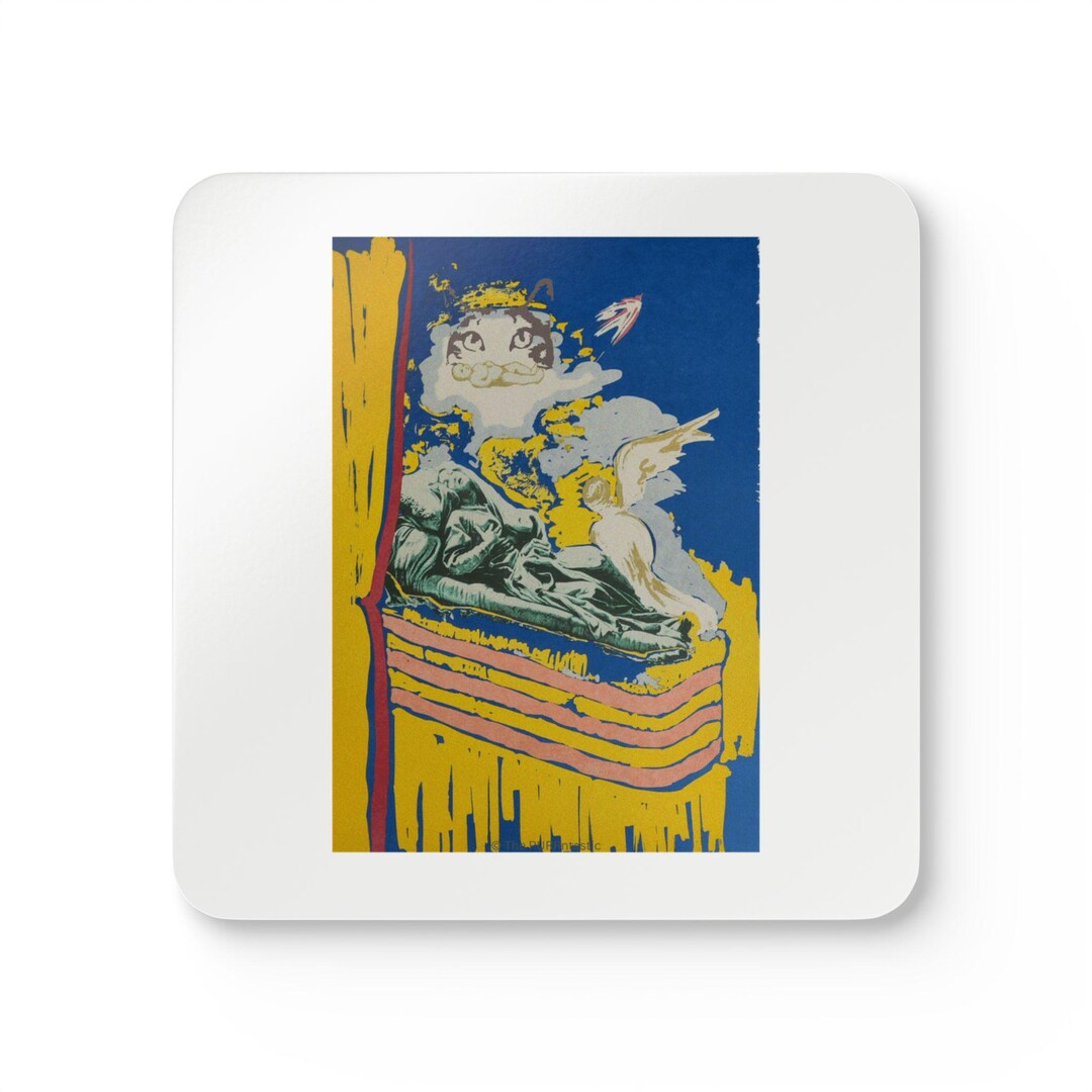 Dali' Vibes Colorful Artistic Corkwood Coaster Set | Unique Home Decor ...
