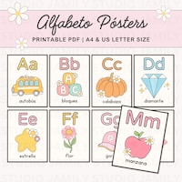Spanish Alphabet & Pronunciation: Letters, Sounds, and Examples - Etsy
