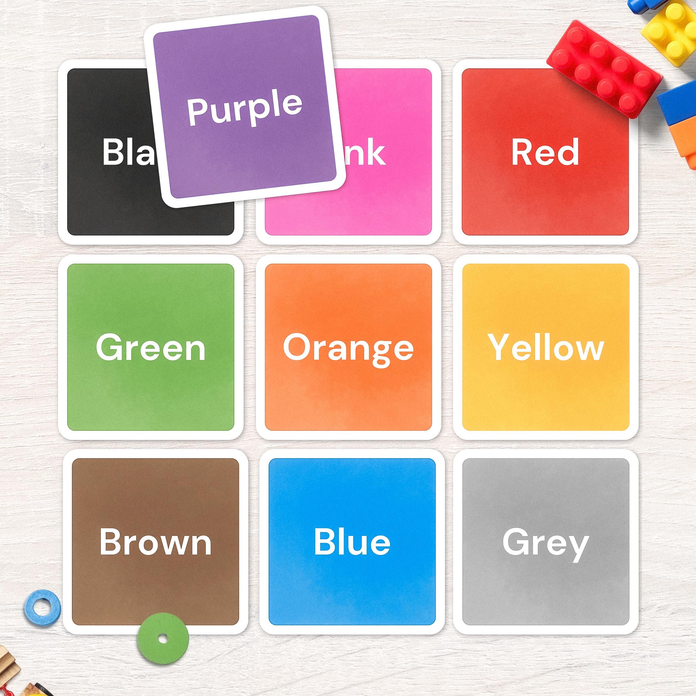 Printable Kids Color Flashcards Kids Education Flash Cards Color ...