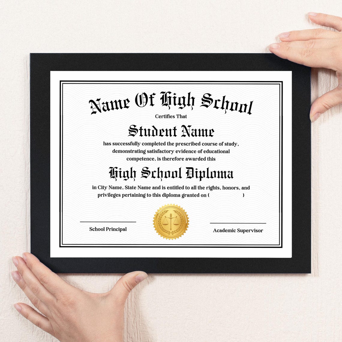 Editable Certificate for Homeschool Graduation Certificate Printable ...