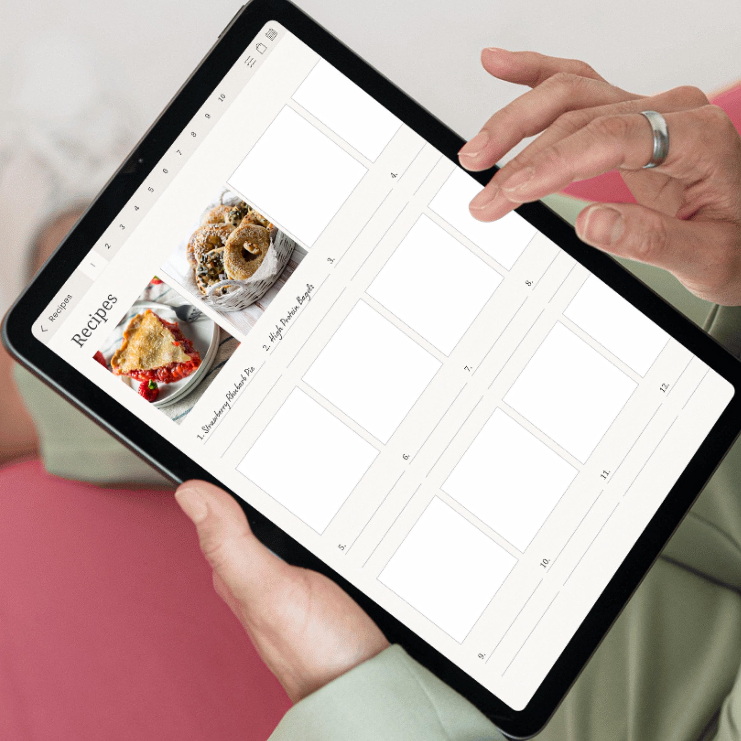 Digital Recipe Book Goodnotes Recipe Planner Recipe Journal Digital ...
