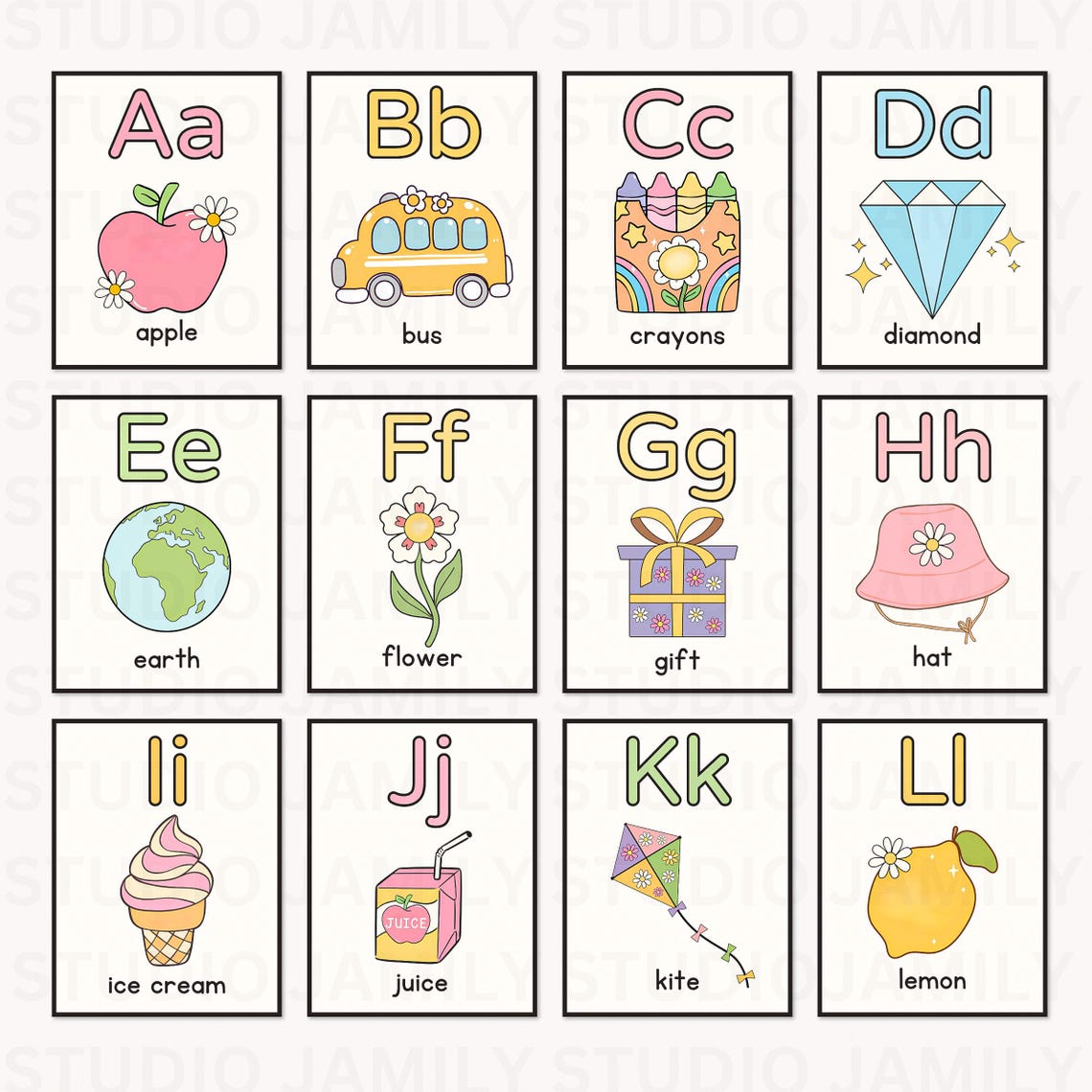 Printable Alphabet Poster Classroom Posters Preschool Printable ...