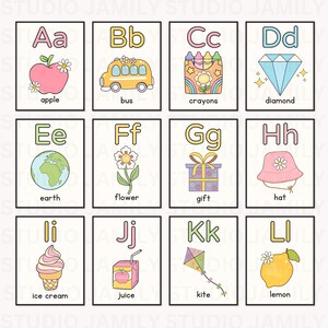 Printable Alphabet Poster Classroom Posters Preschool Printable ...