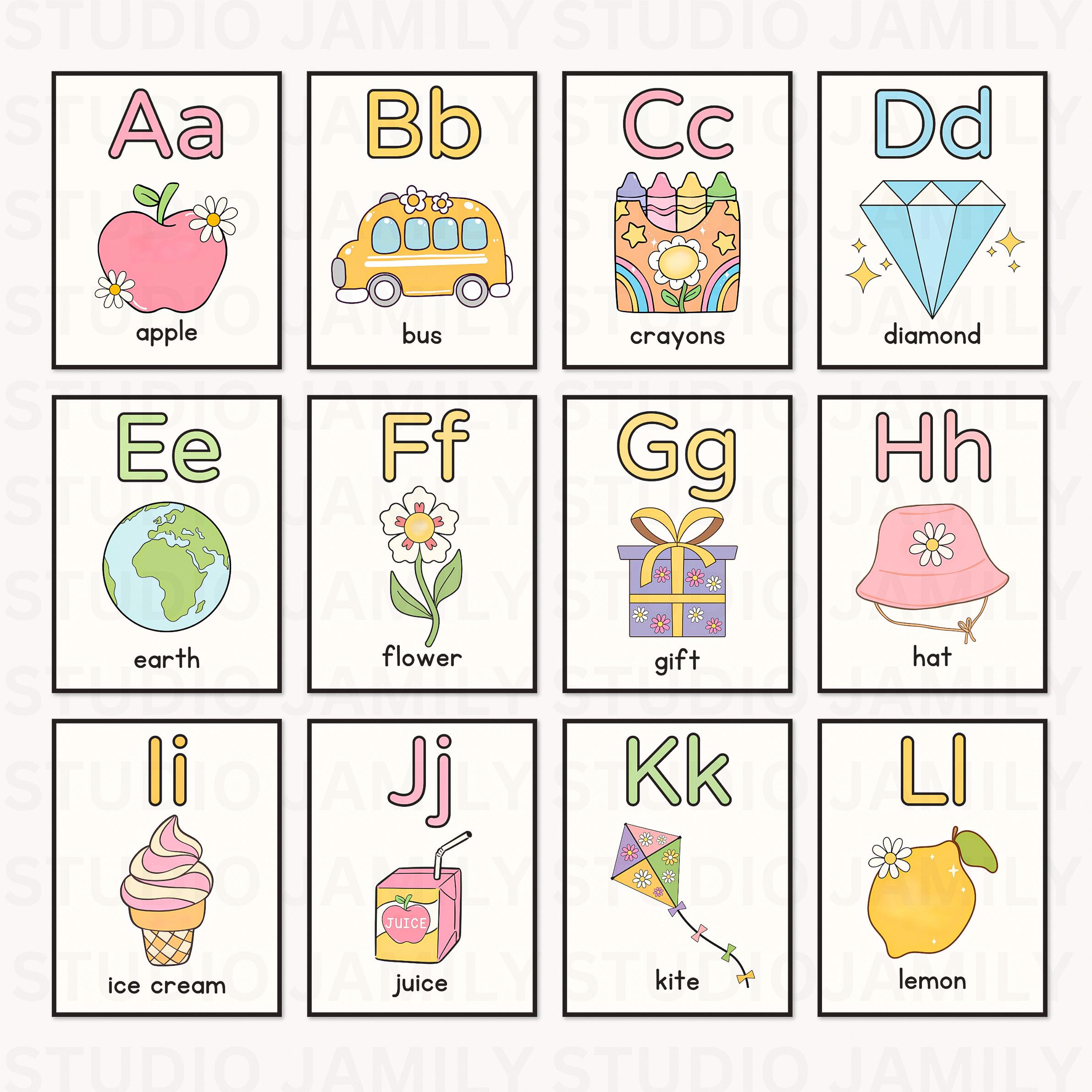 Printable Alphabet Poster Classroom Posters Preschool Printable ...