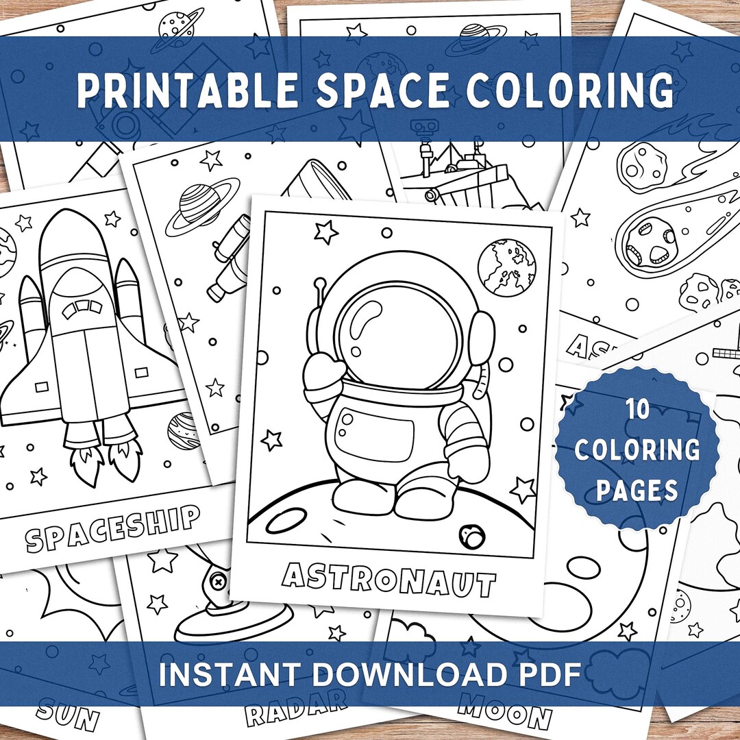 Printable Kids Outer Space Coloring Pages for Kids Space Activities for ...