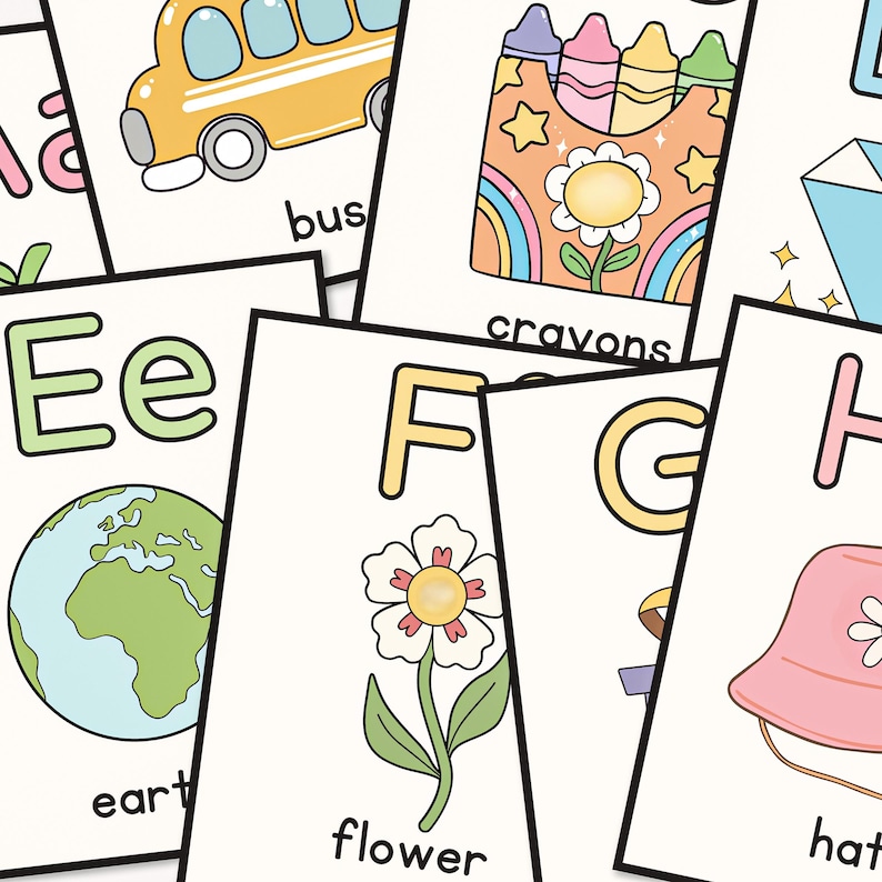 Printable Alphabet Poster Classroom Posters Preschool Printable ...