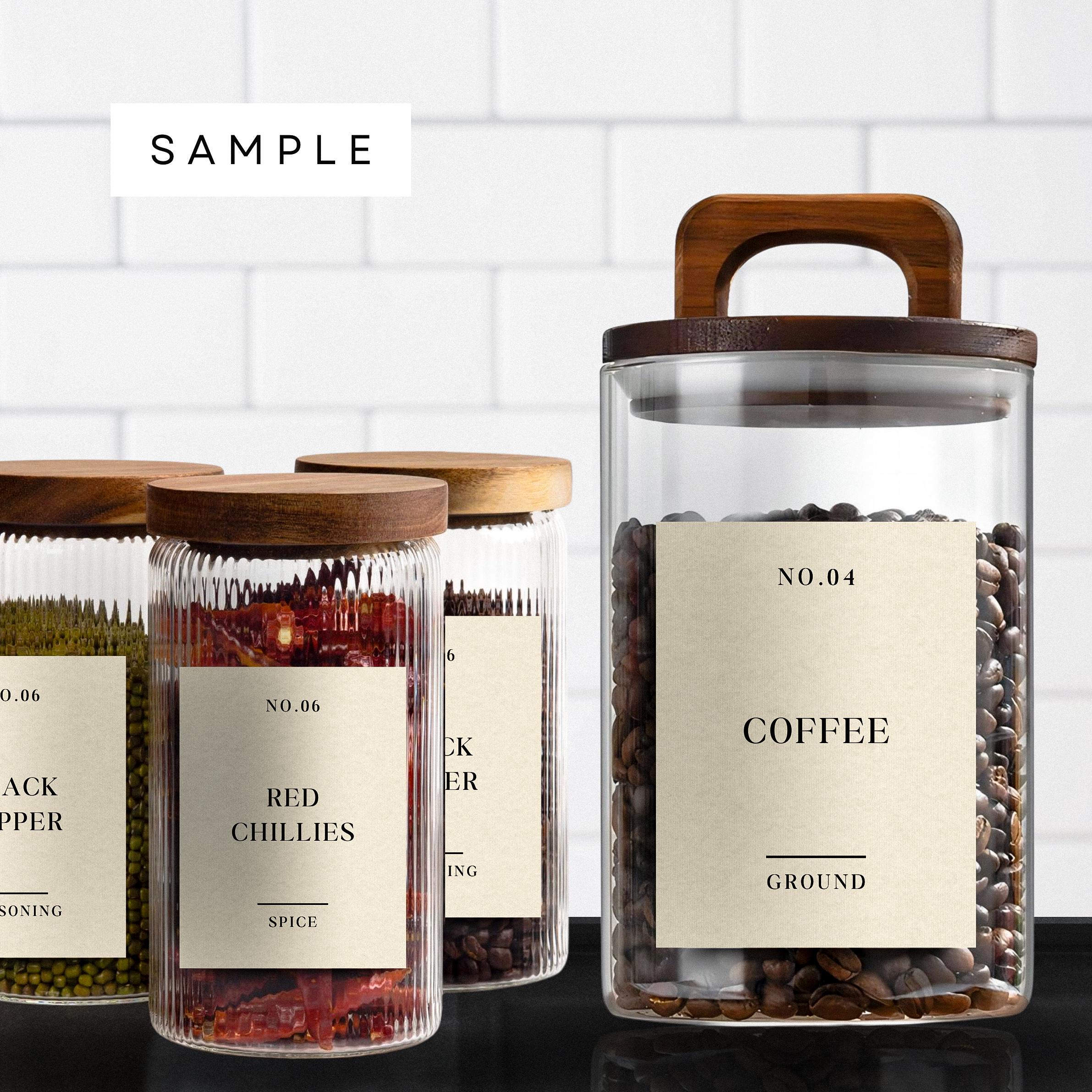 Editable Kitchen Pantry Label Canva Template Printable Kitchen Labels ...