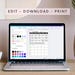 Editable Weekly Class Schedule Chart Template | Printable Classroom ...