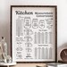 Kitchen Conversion Chart SVG Printable Cooking Conversion Kitchen SVG ...