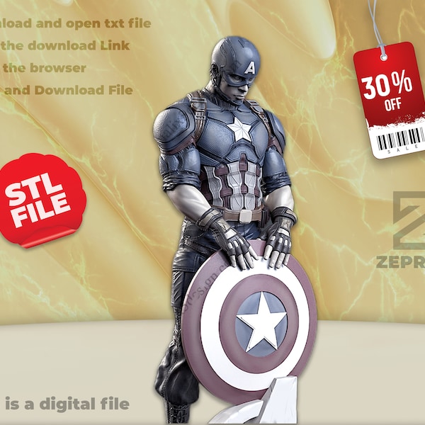Captain America 3d Stl - Etsy
