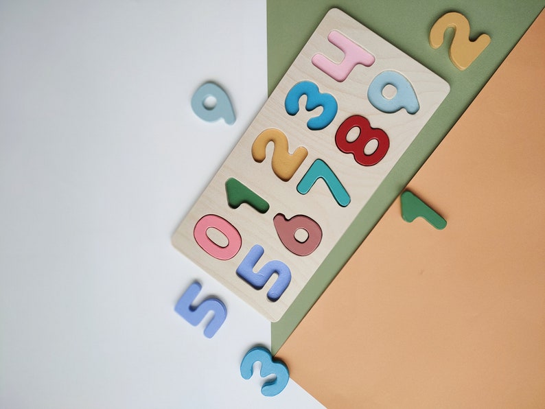 Wooden Number Puzzle CNC Files, Cnc Files for Wood Router, a Toy That ...