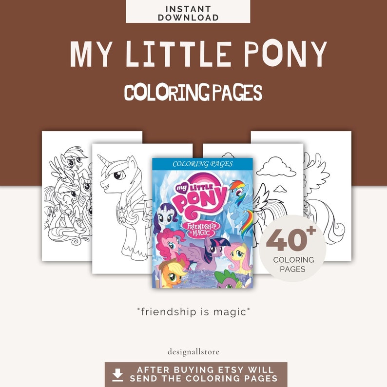 My Little Pony Coloring Book, Coloring Pages My Little Pony Theme ...