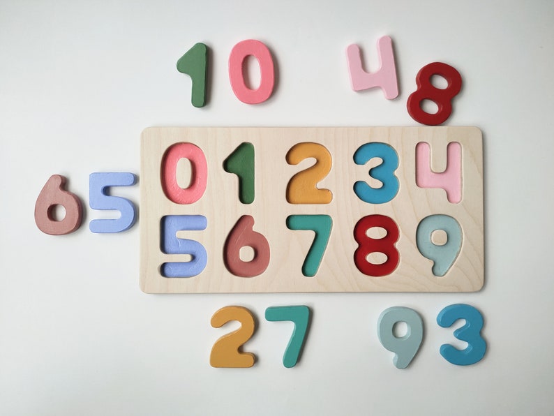 Wooden Number Puzzle CNC Files, Cnc Files for Wood Router, a Toy That ...