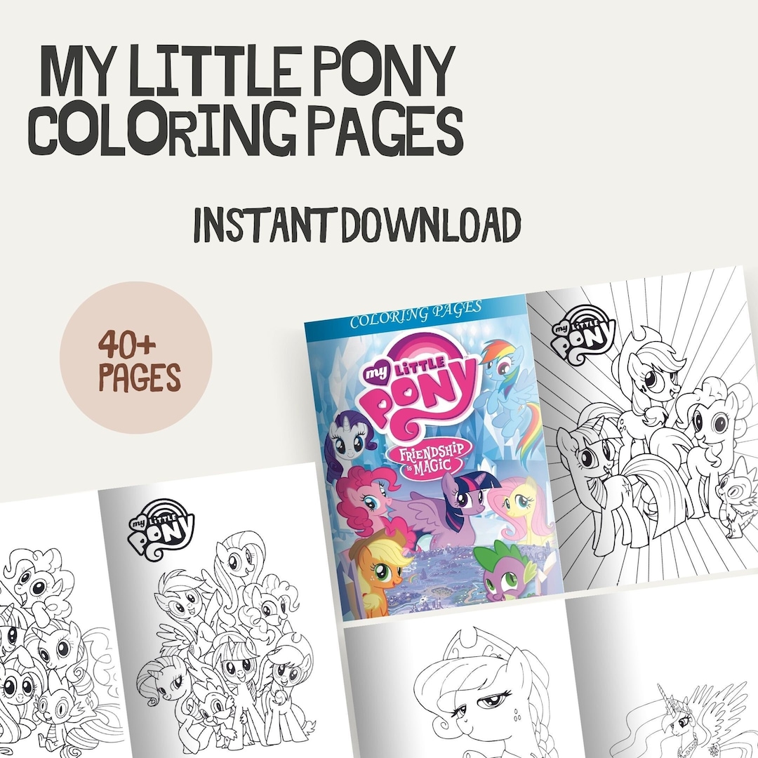 My Little Pony Coloring Book, Coloring Pages My Little Pony Theme ...