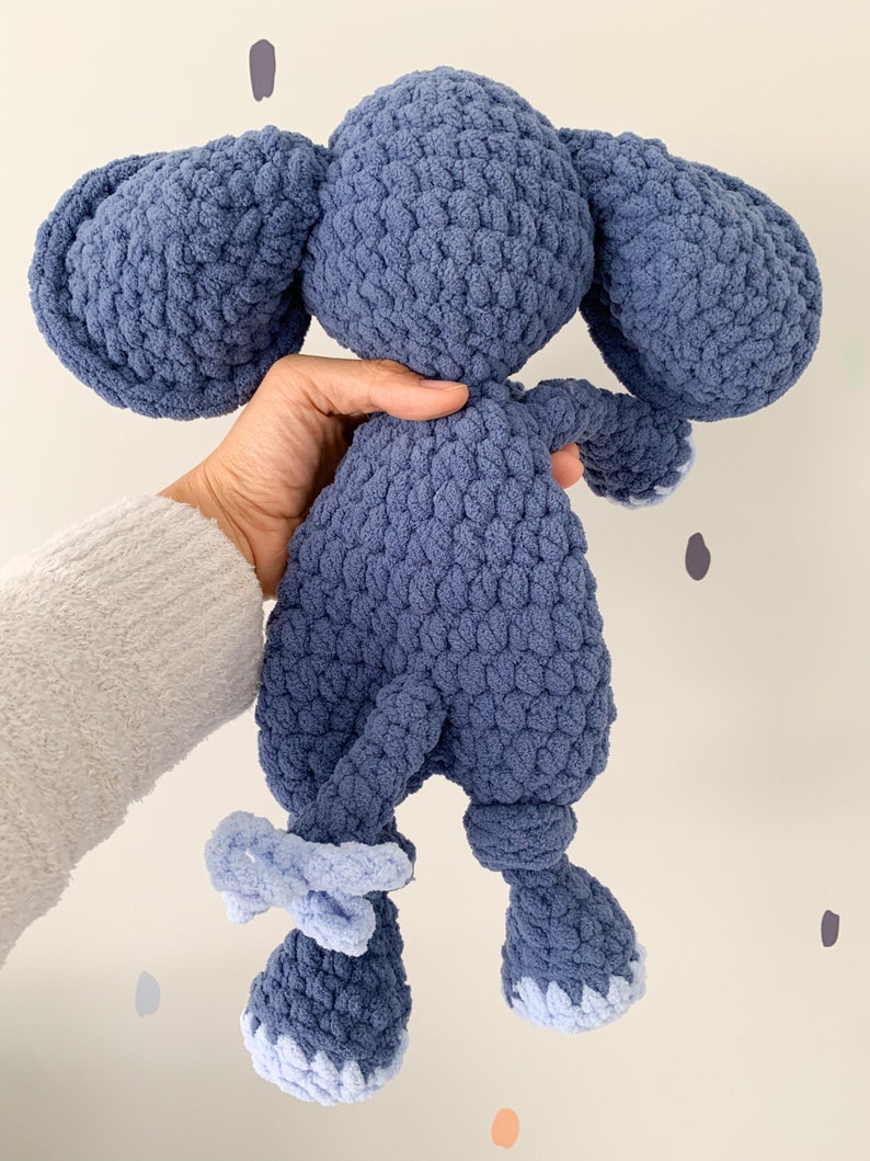Crochet Snuggler Elephant Lovey Made to Order Crochet - Etsy
