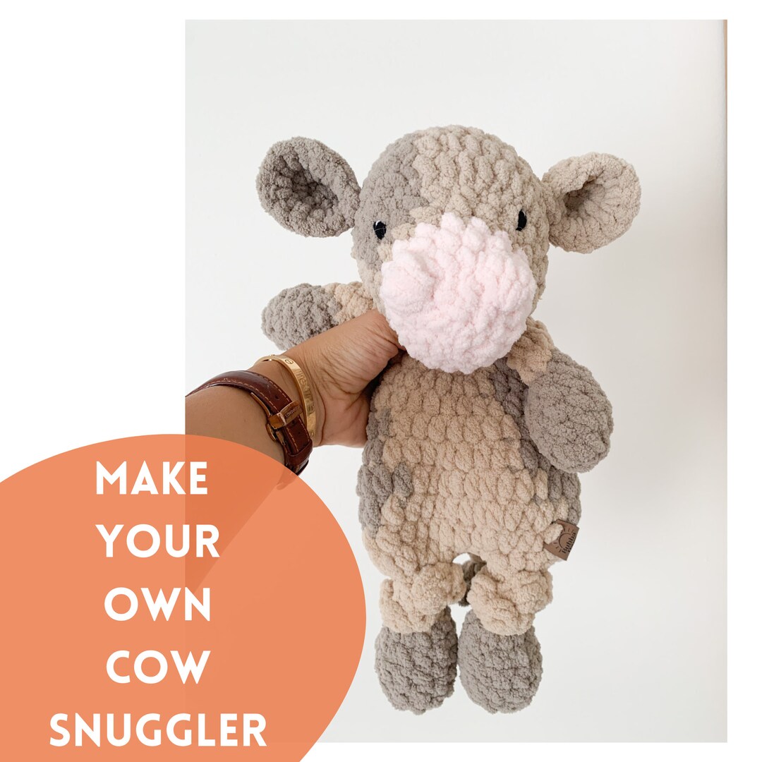 Crochet Snuggler Cow Lovey Made to Order Crochet Cow - Etsy