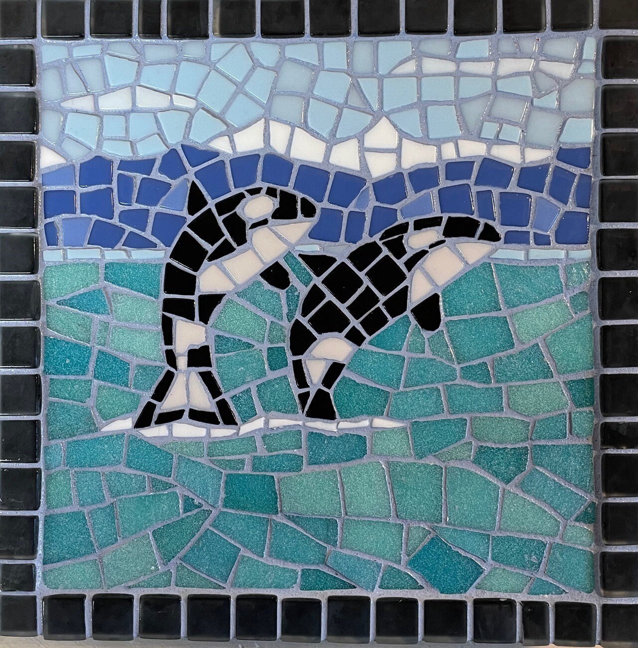 Mosaic Tile Art West Coast Whales - Etsy Israel