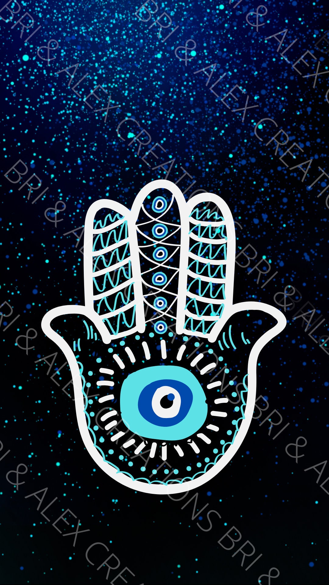 Phone Wallpaper, Evil Eye Hand, Phone Wallpaper, PNG File, Digital ...