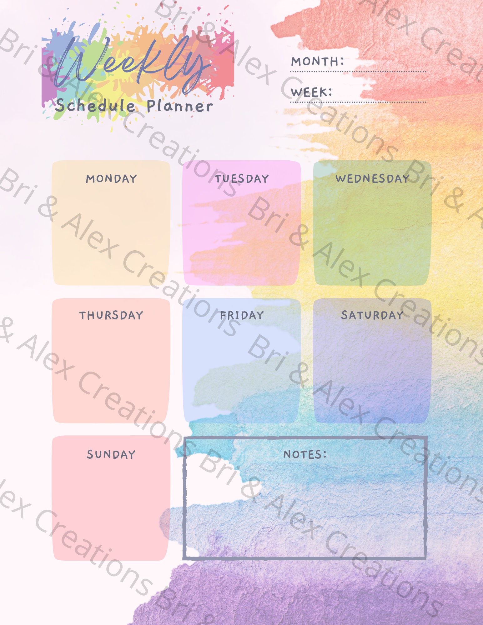 Pastel Daily Planner, Everyday Use, Pastel, Schedule, to Do List, PNG ...