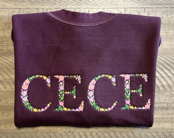 Custom Word Embroidery - Etsy