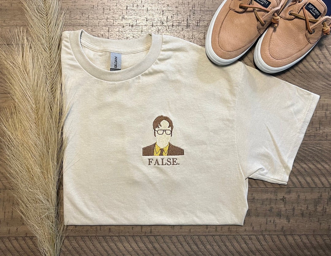 False Embroidered T-shirt - Etsy