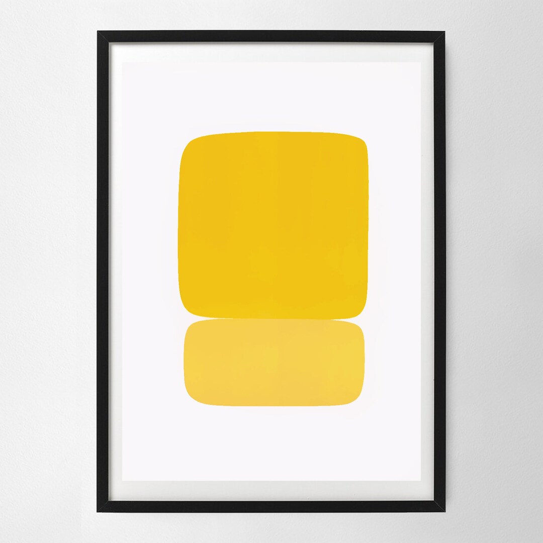 Ellsworth Kelly Yellow Over Yellow Wall Art Print, Art Poster ...