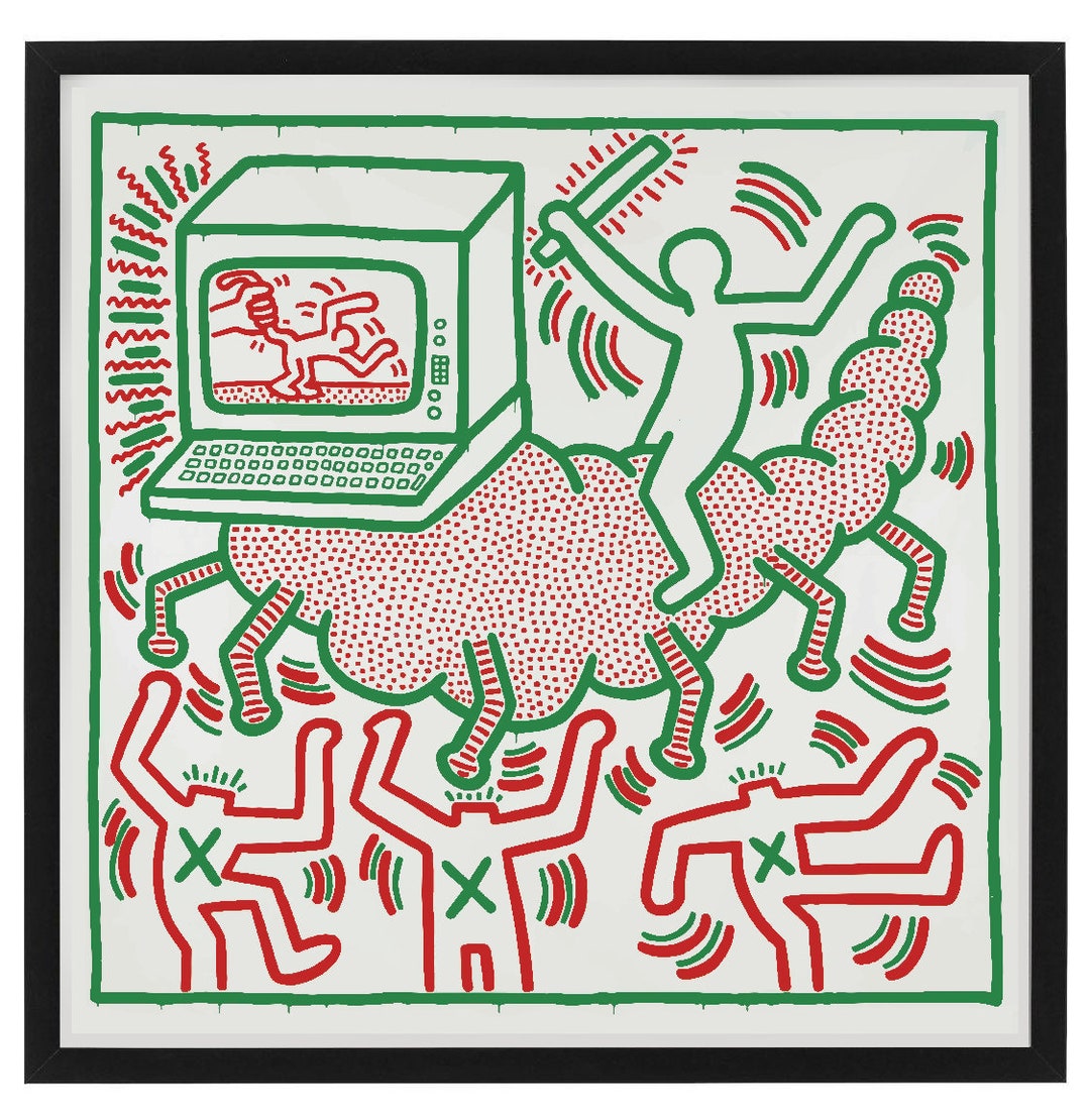 Keith Haring Untitled Wall Art Print, Art Poster, Exhibition Print ...