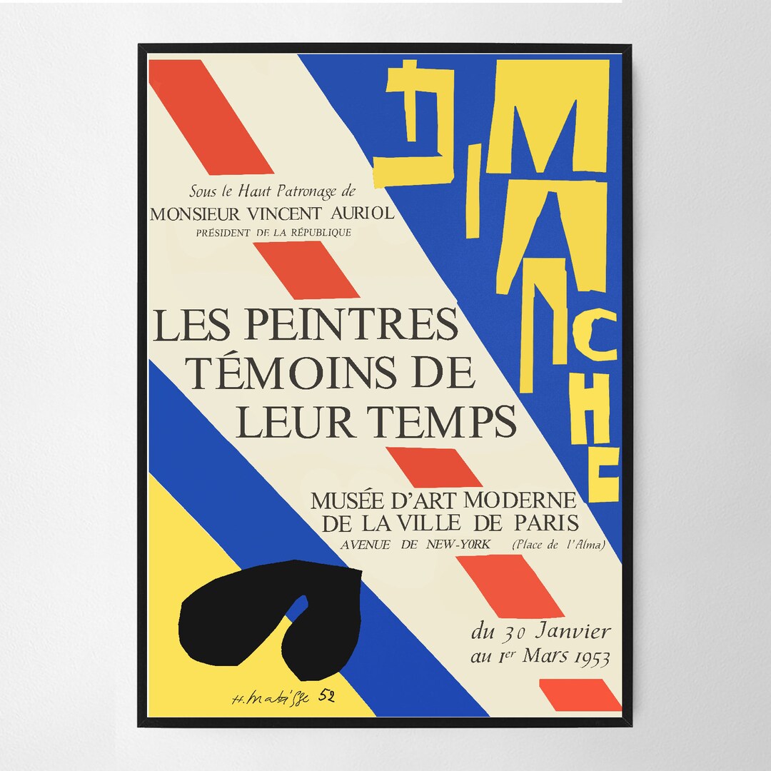 Henri Matisse Poster Les Peintres Wall Art Print, Art Poster ...