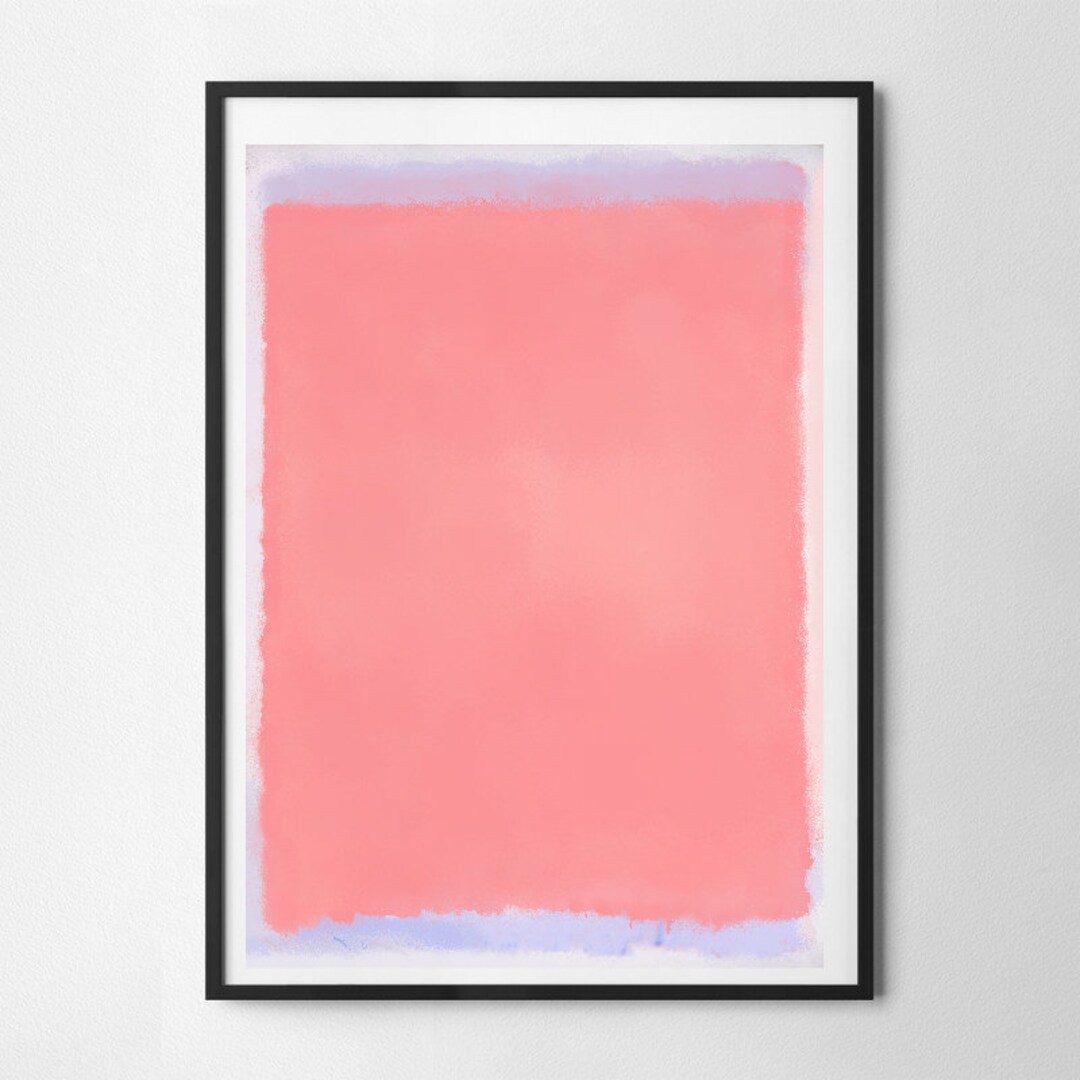 Mark Rothko Pink Wall Art Print, Art Poster, Exhibition Print, Famous ...
