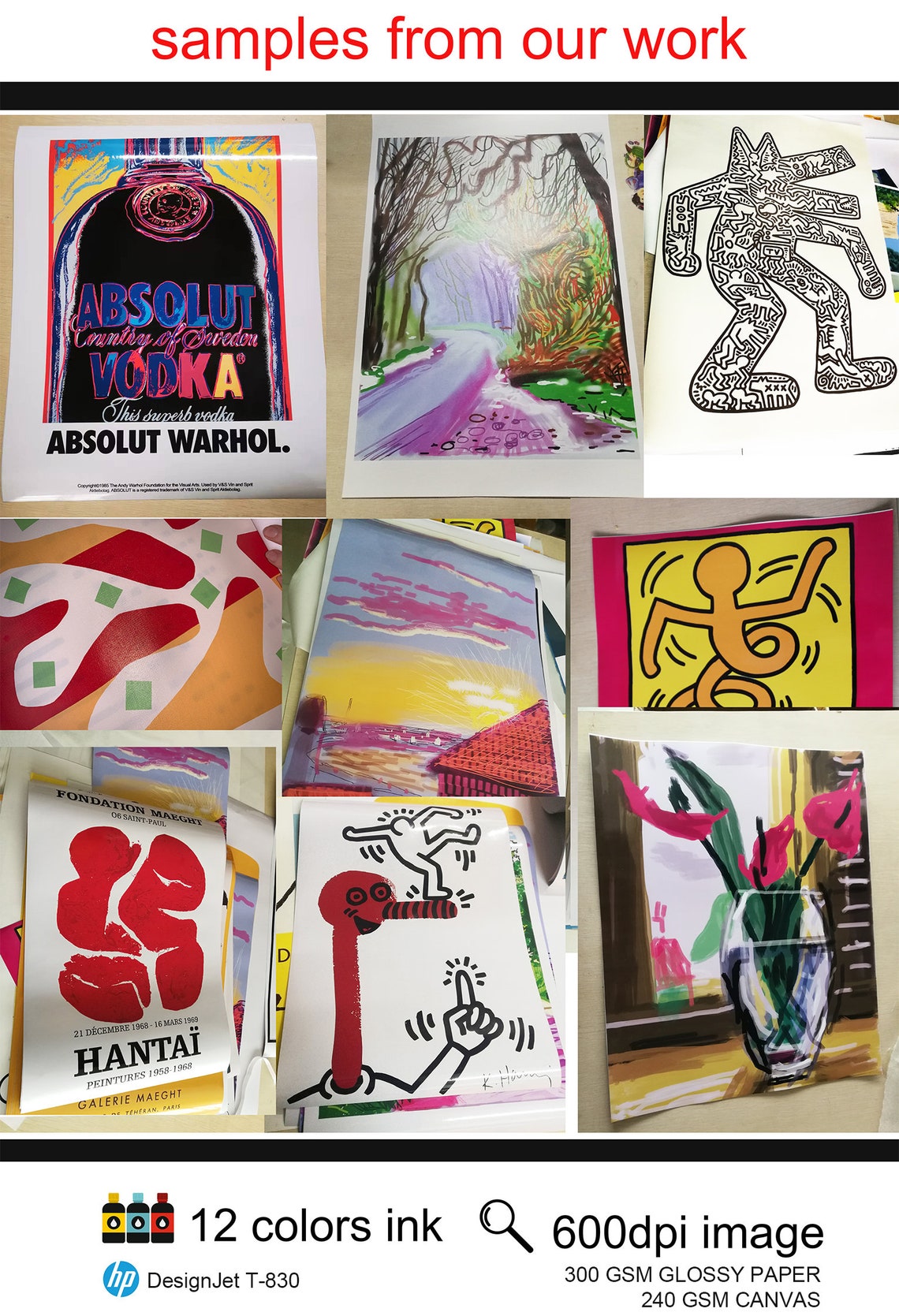 Keith Haring Yellow Dog Wall Art Print Art Poster Exhibition - Etsy