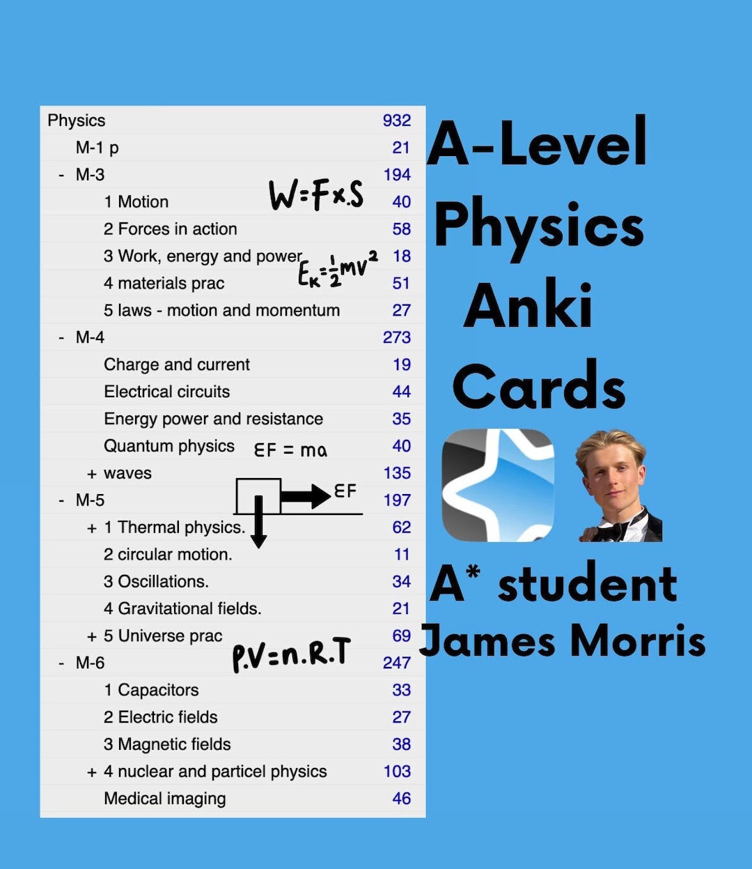 A Level Physics Anki Flashcards OCR A Made by A Student - Etsy Australia