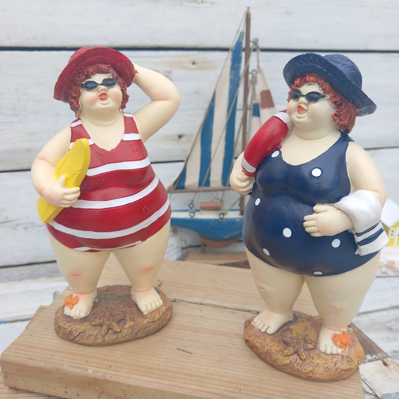 Beach Lady Figurines - Etsy UK