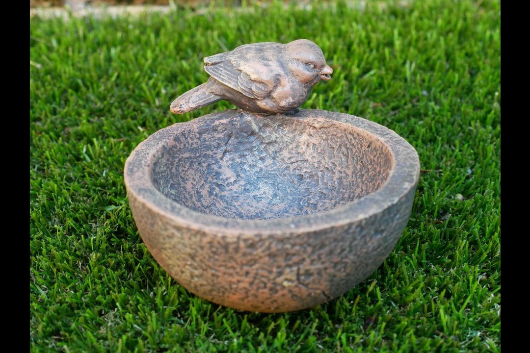 Bird Bowl Copper Coloured Bird Bowl - Etsy