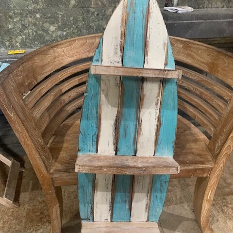 Surfboard Shelf Nautical Seaside Surfboard Shelf - Etsy