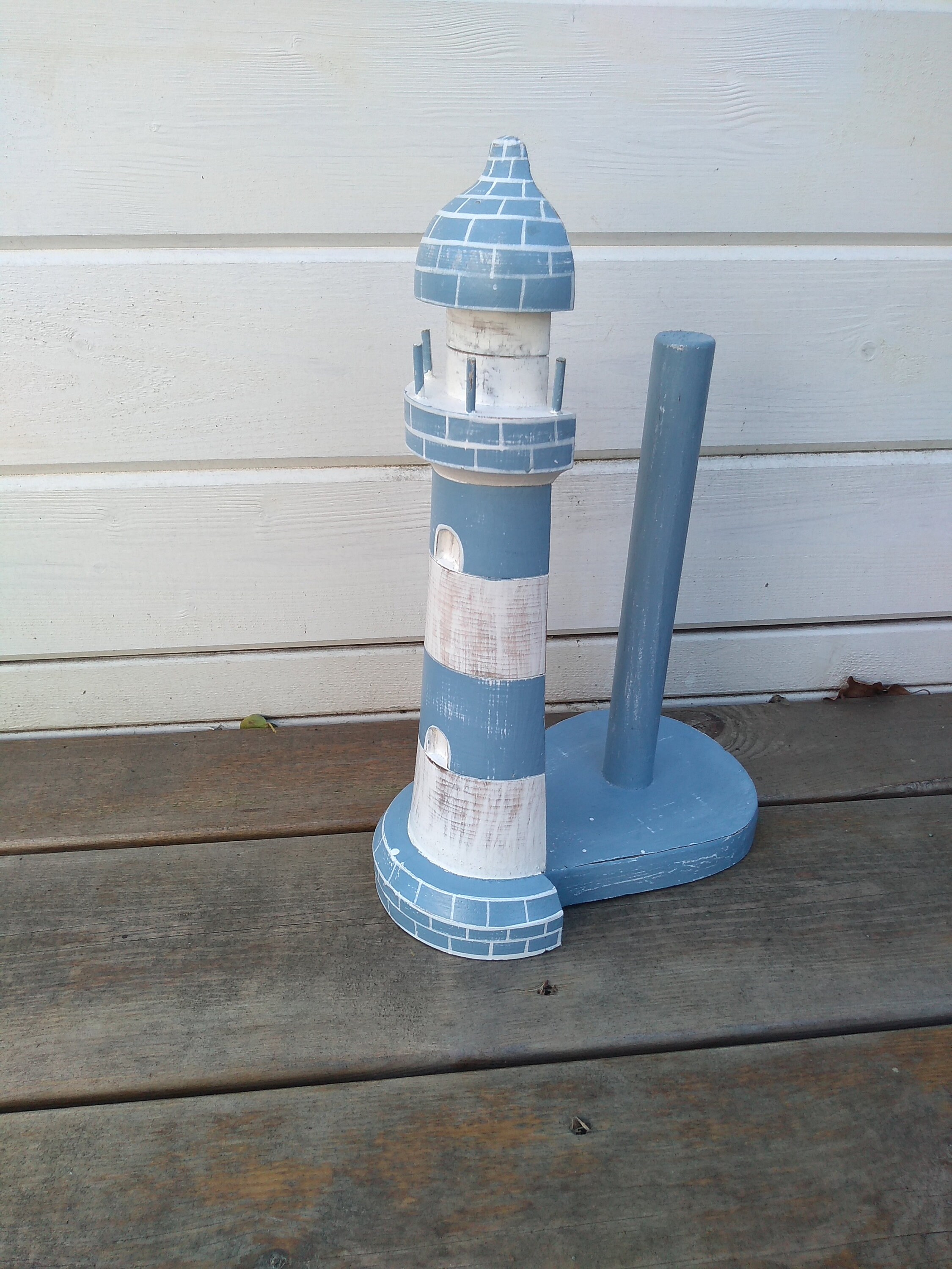 Lighthouse Wooden Tissue Holder - Etsy
