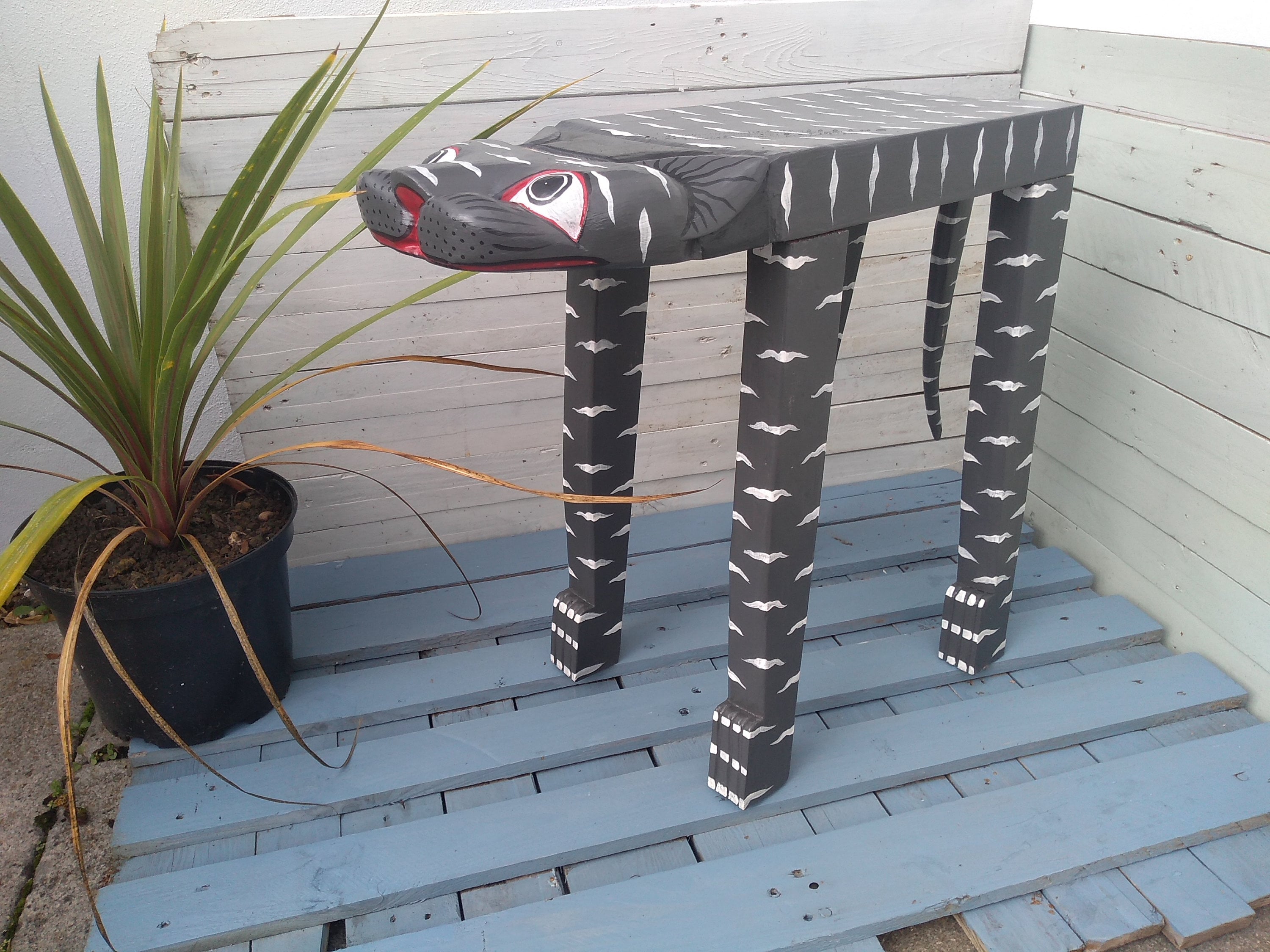 Cat Coffee Table Side or Occasional Table Quirky Hand Made in Bali ...