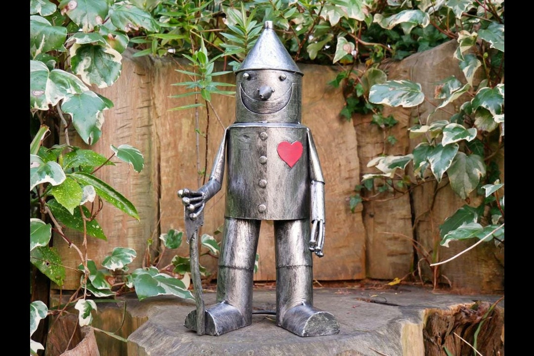 Tin Man Wizard of Oz the Tin Man Red Heart Wizard of Oz Garden - Etsy UK