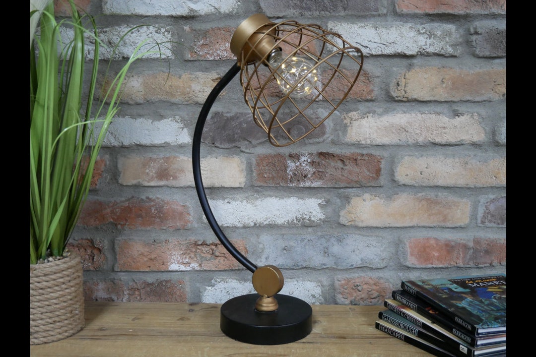 Industrial Desk Light Battery Operated Stylish Desk Light - Etsy